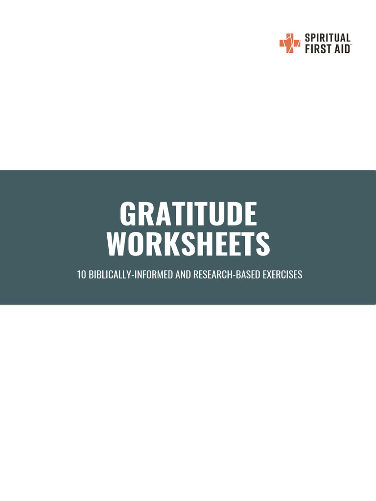_Gratitude_Worksheets_ | PDF | Gratitude | Psychology
