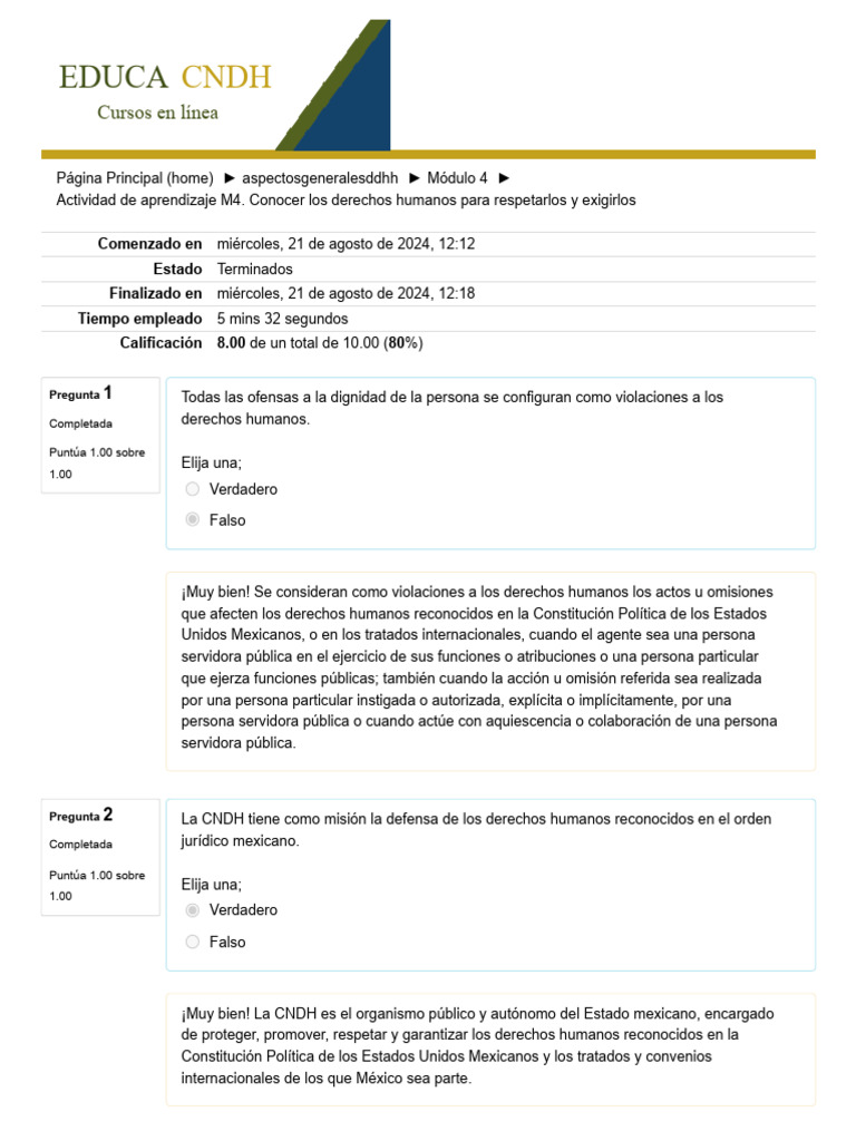 Derechos Humanos: Curso CNDH Online | PDF | Derechos humanos | Gobierno