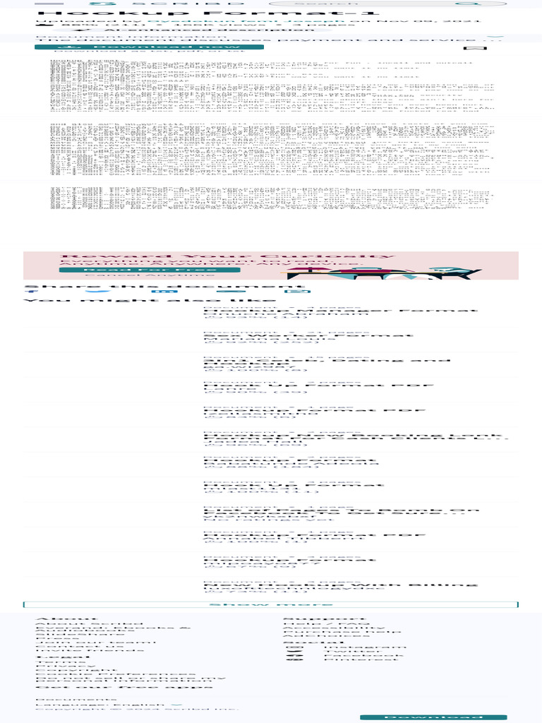 Hookup Format-1 PDF 2 | PDF | Scribd | Computing