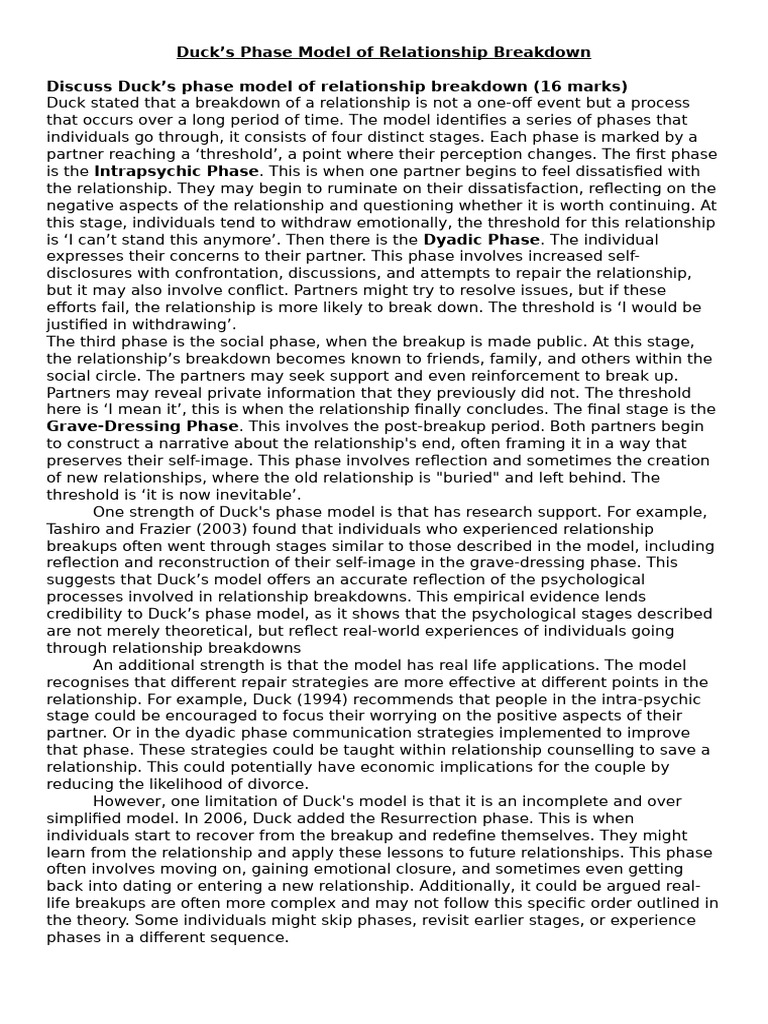 9) Duck's Phase Model - RM Recap | PDF | Cognition | Psychological Concepts