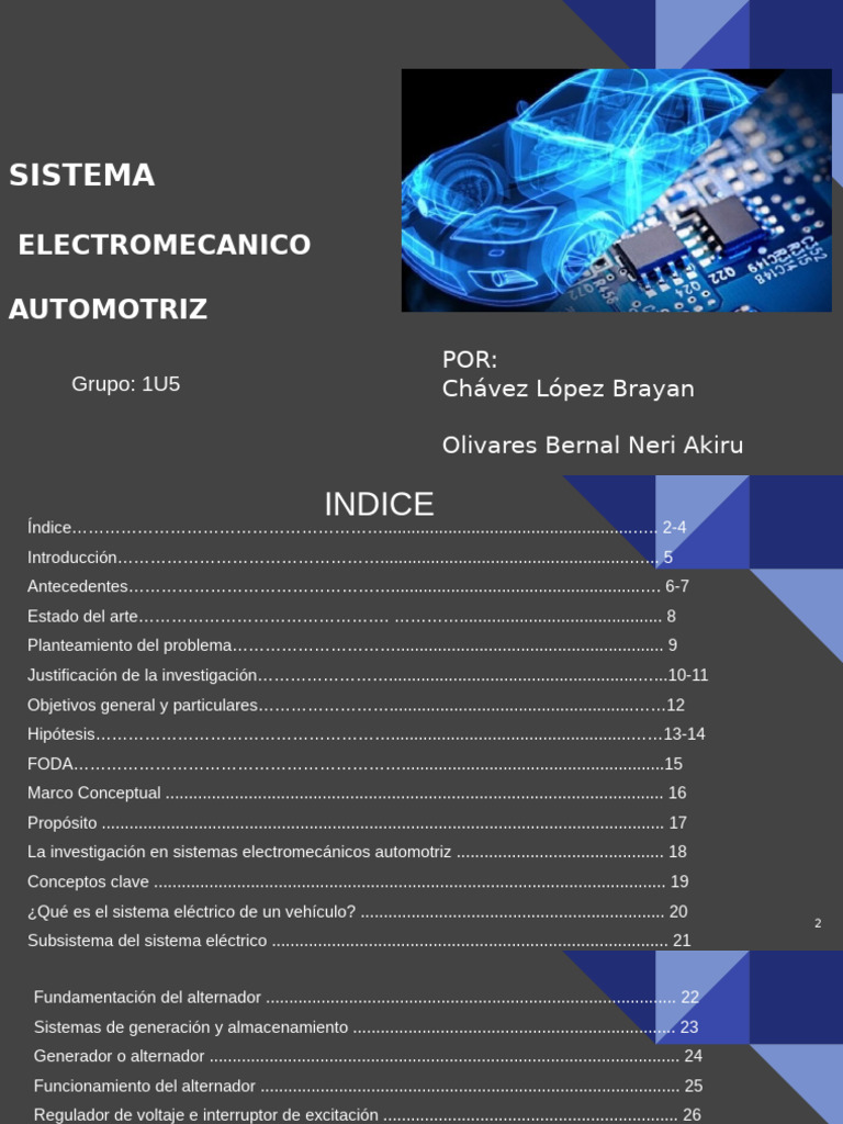 Electromecanico | PDF | Ingenieria Eléctrica | Coche eléctrico