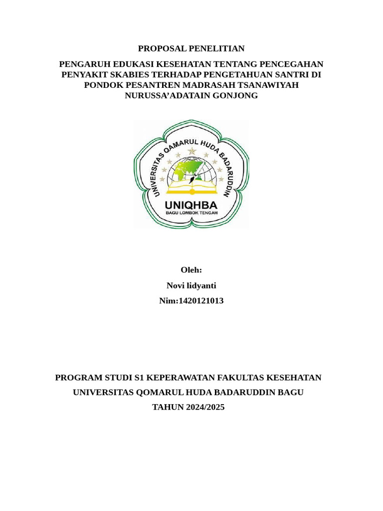 Proposal Penelitian Terbaru | PDF