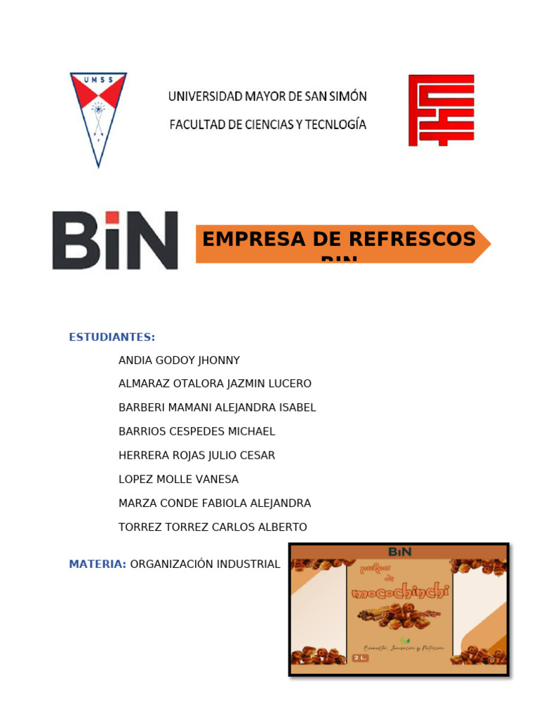EMPRESA DE REFRESCOS BIN PRESENTACIÓN FINAL | PDF | Business | Calidad ...