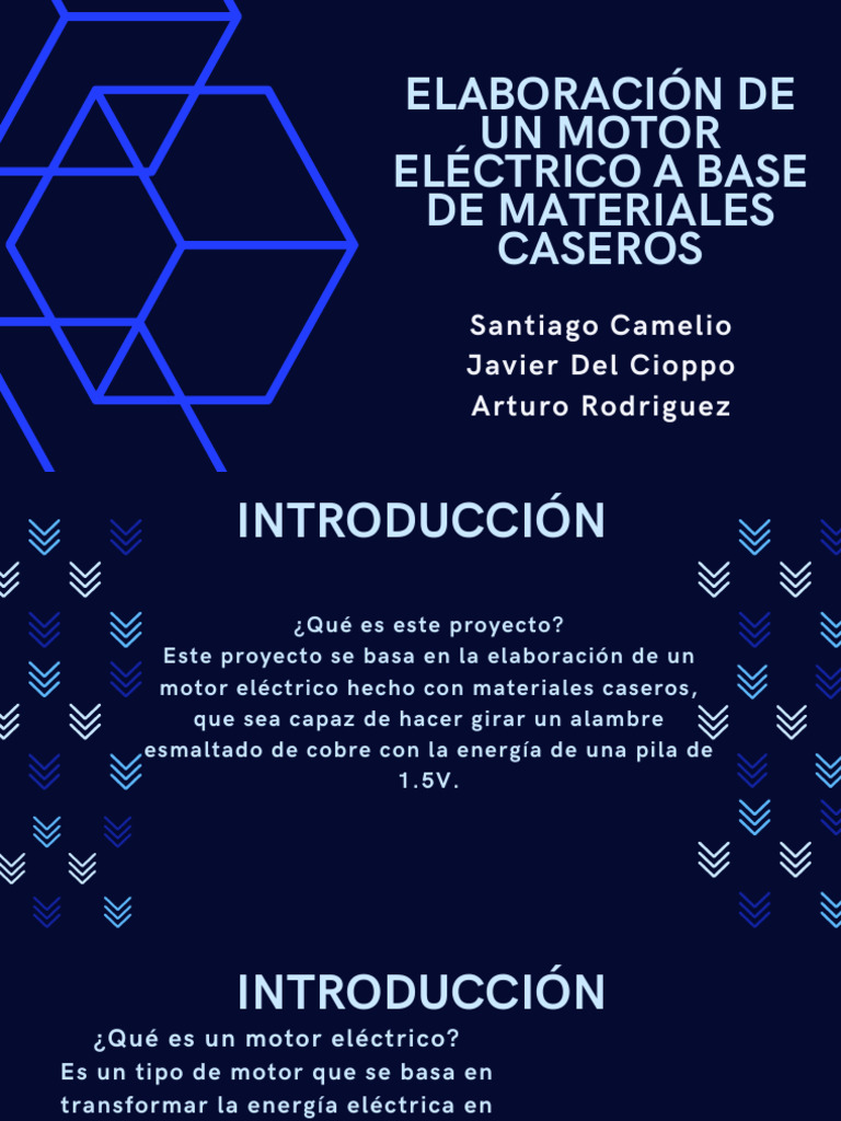 presentación Proyecto final figuras geometricas azul | PDF | Magnetismo | Campo magnético