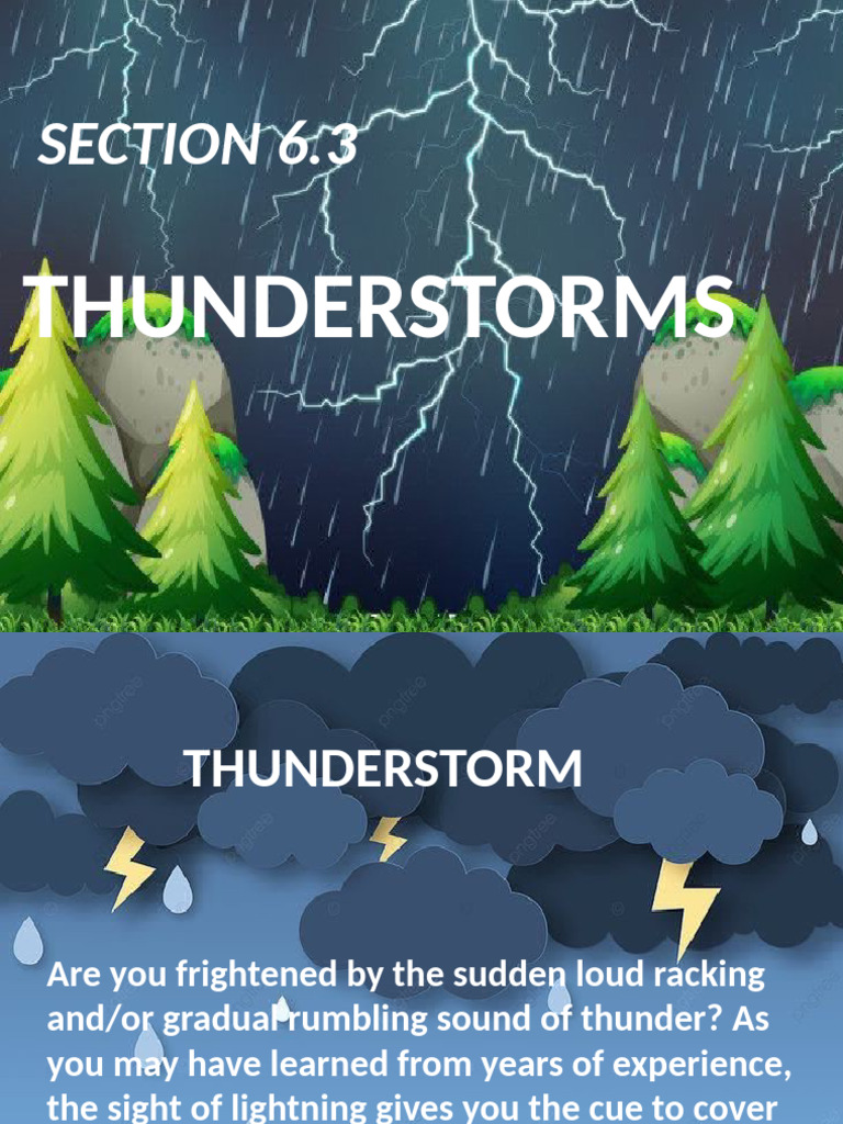 THUNDERSTORMS WPS Office | PDF | Thunderstorm | Lightning