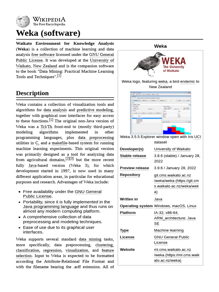 Weka_(software) | PDF | Information Technology Management | Computing Weka_(software) | PDF | Information Technology Management | Computing