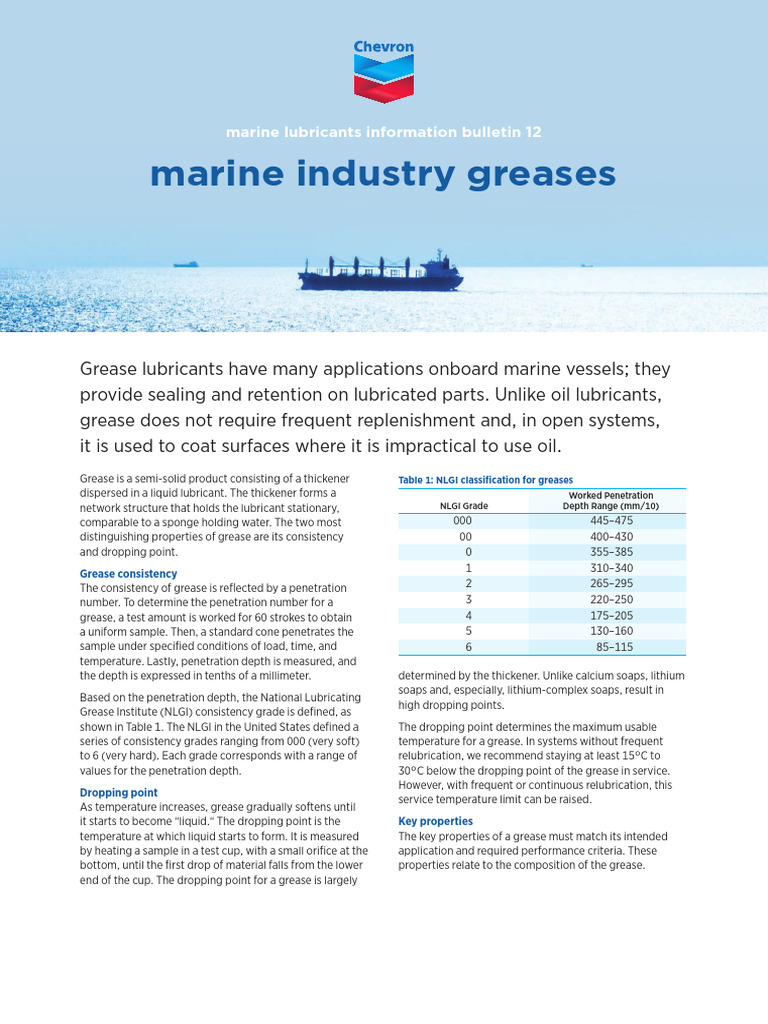 12 Greases Technical Bulletin | PDF | Lubricant | Bearing (Mechanical)