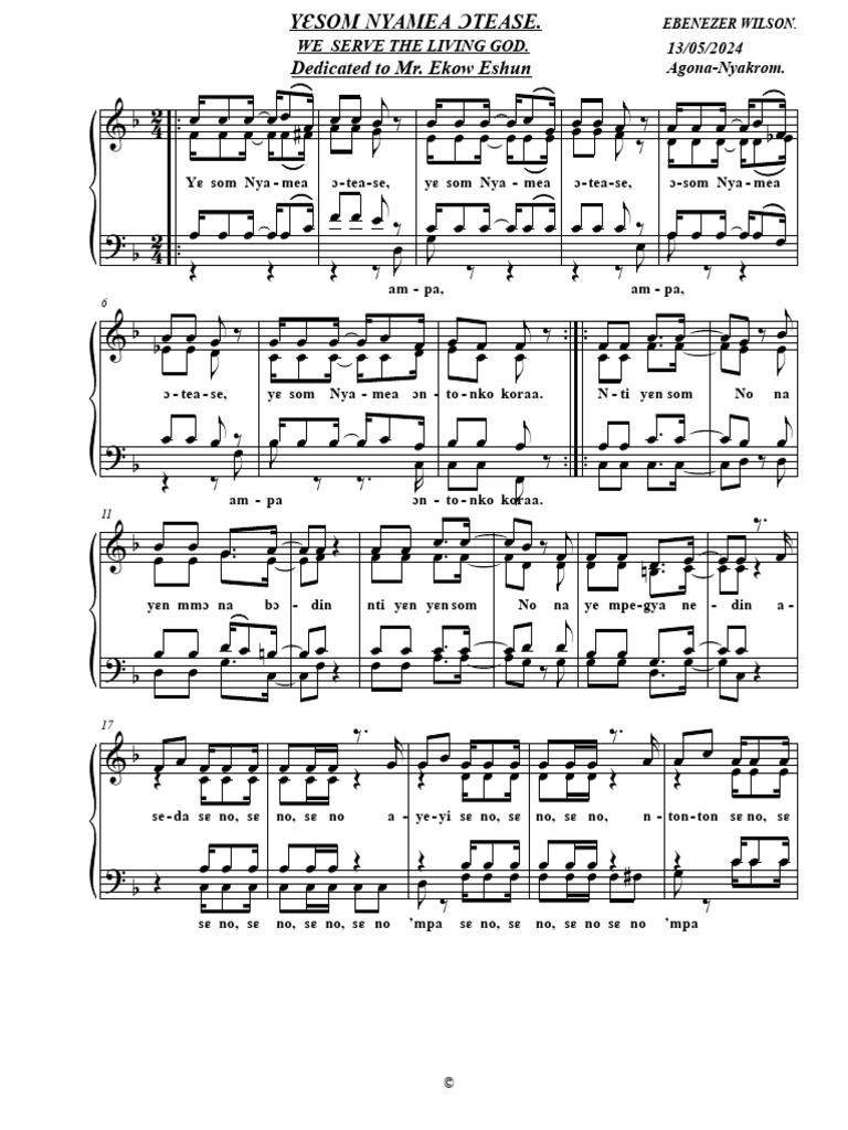 Yesom Nyamea Otease by Eben - Wilson Staff Newm24 | PDF