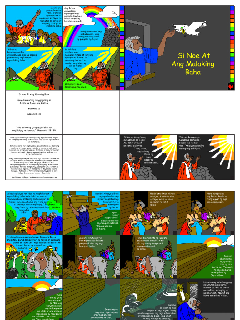03 Noah and the Great Flood Tagalog Tract (1) | PDF