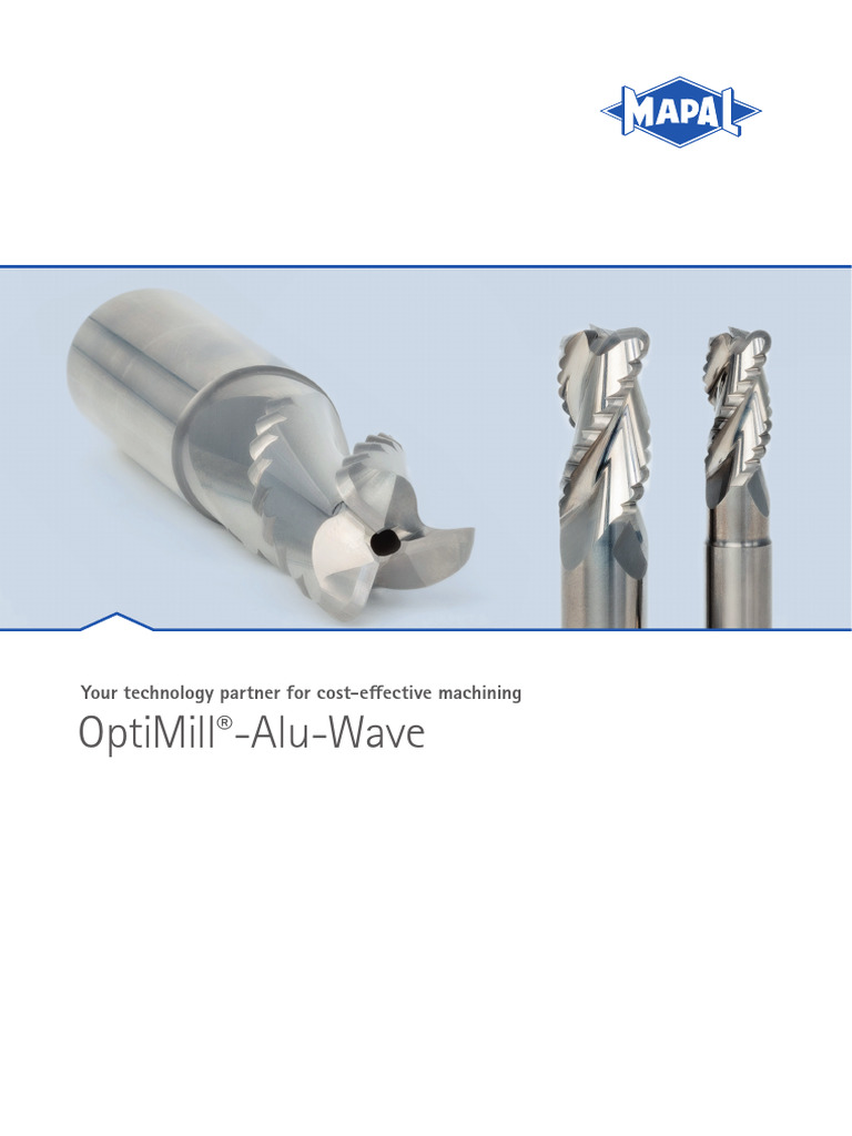 MAPAL OptiMill-Alu-Wave EN | PDF | Machining | Crafts