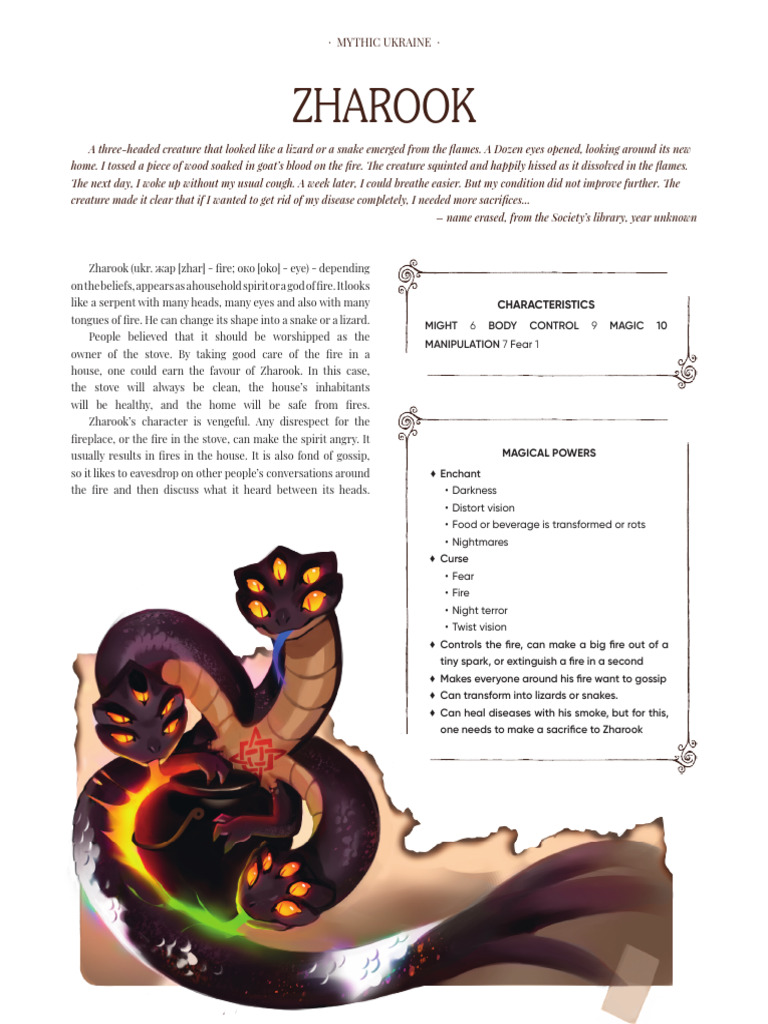 Vaesen - Spirits and Monsters of Mythic Ukraine - 64 | PDF | Snake ...
