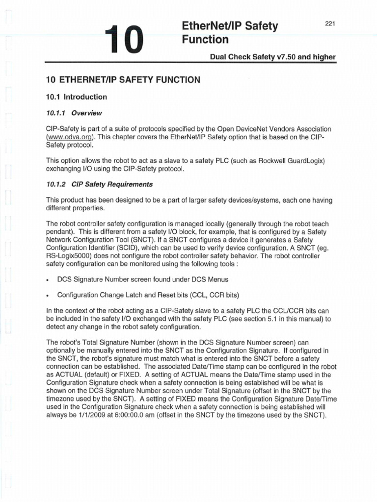 10 EtherNetIP Safety Function | PDF