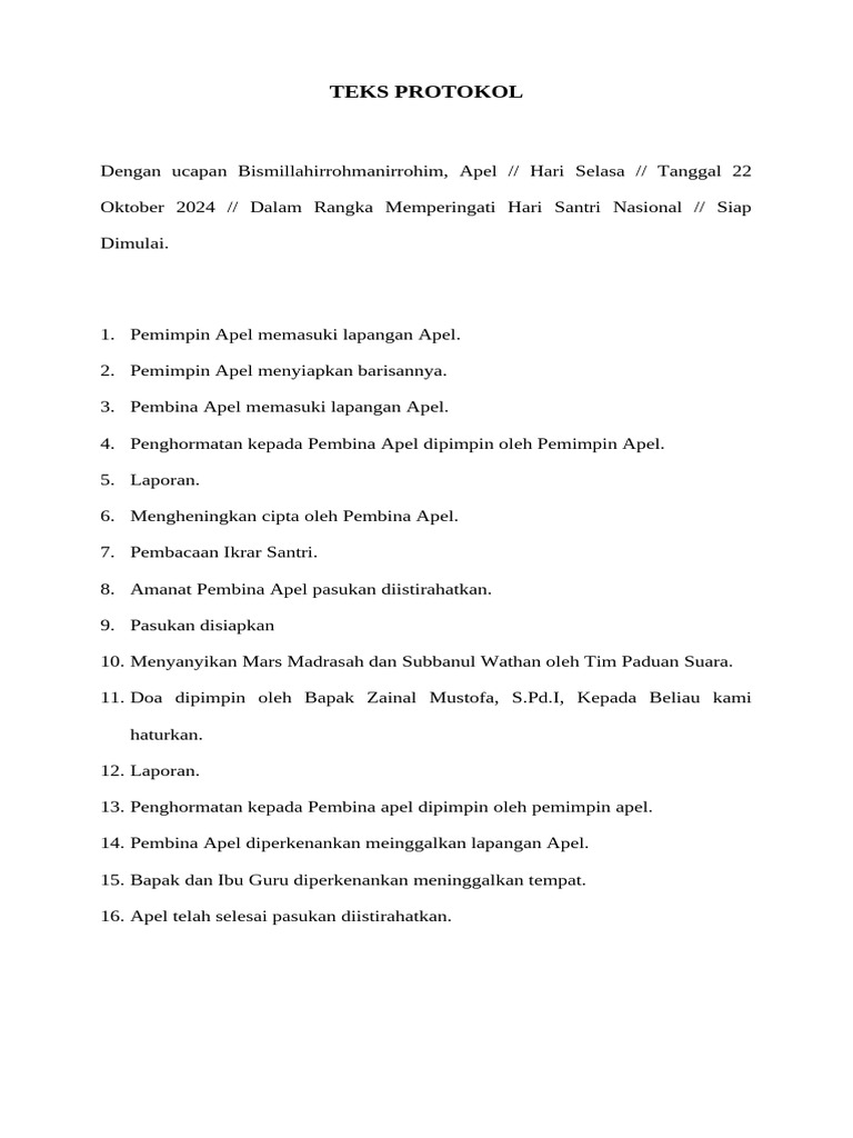 Teks Protokol | PDF