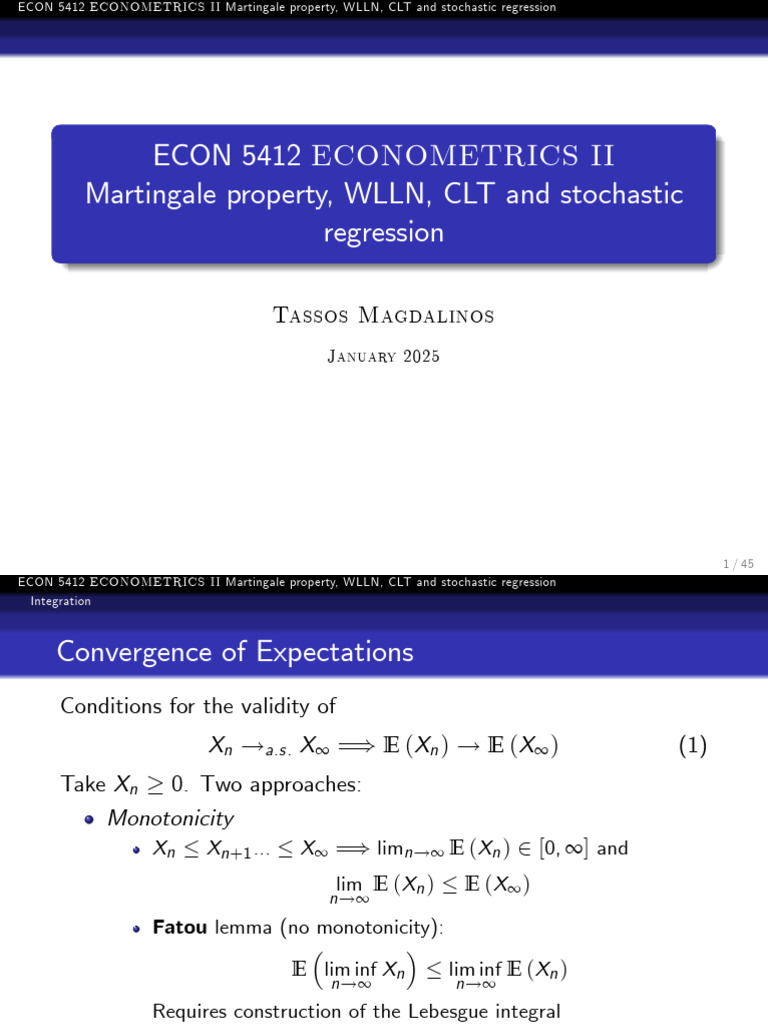 Stochastic Regression | PDF | Ordinary Least Squares | Linear Regression