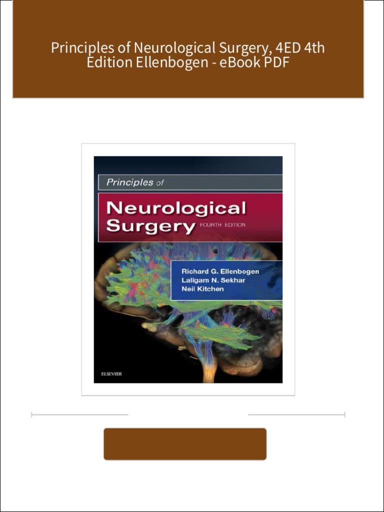 Principles of Neurological Surgery, 4ed 4Th Edition Ellenbogen - Ebook ...