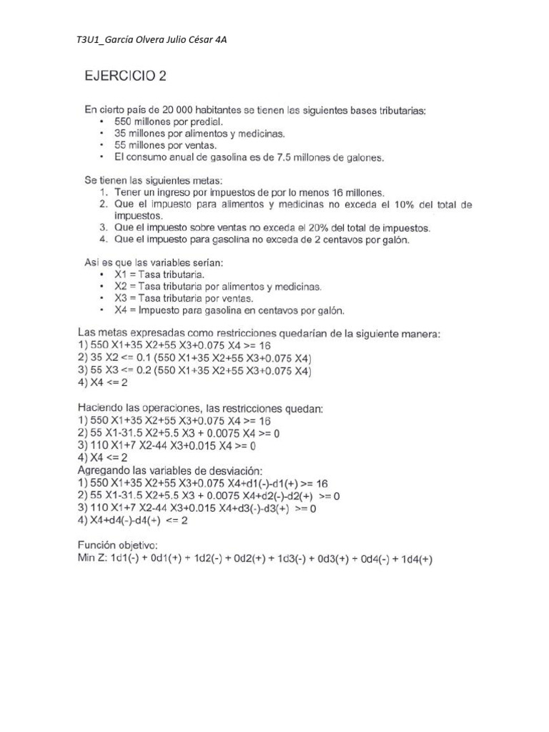 t3 U1 El Ejercicio 2 Del Material 3 Use El Sofwate QM Pom | PDF