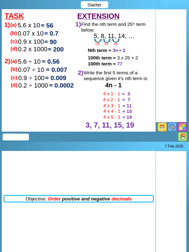 Ordering Decimals Level 5 6 | PDF | Mathematical Notation | Encodings