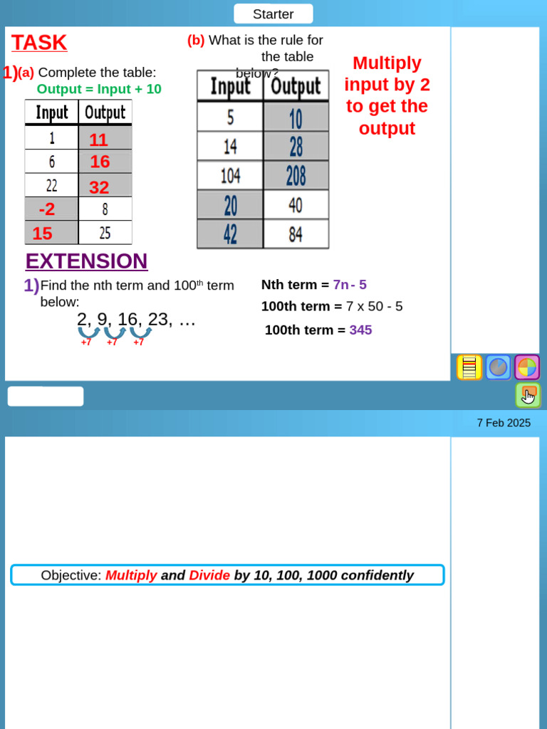 Multiplying Dividing by 10 100 1000 Level 5 | PDF