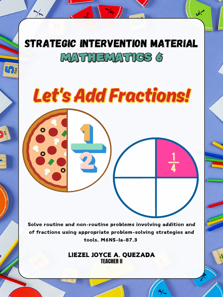 Strategic Intervention Material | PDF | Mathematics | Arithmetic