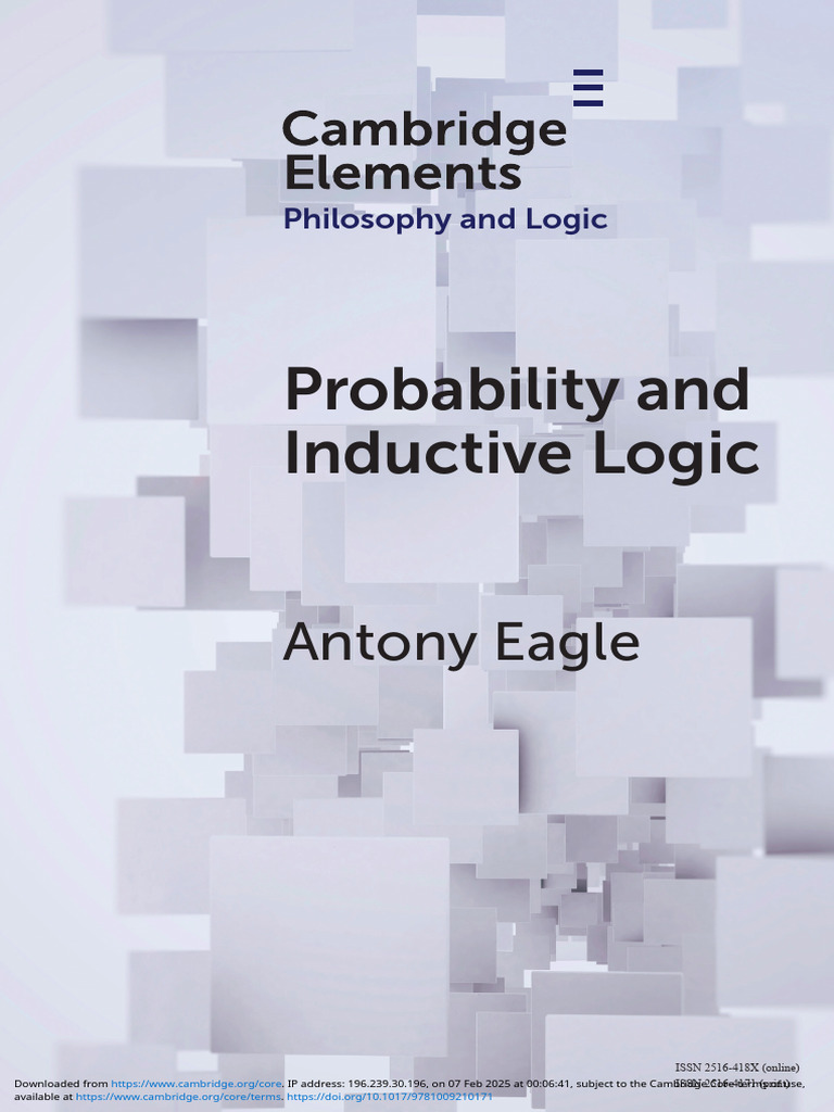 probability-and-inductive-logic | PDF | Evidence | Inductive Reasoning