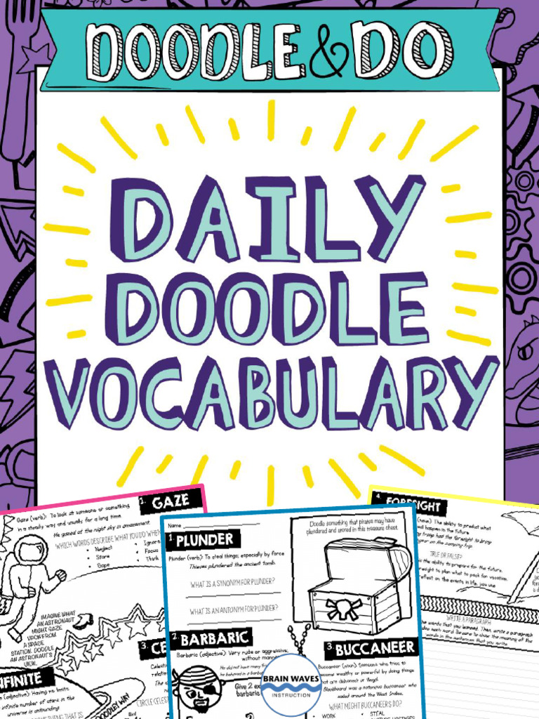 DailyVocabularyVocabActivitiesWorksheetsDoodlesforanEntireYear 1 | PDF ...