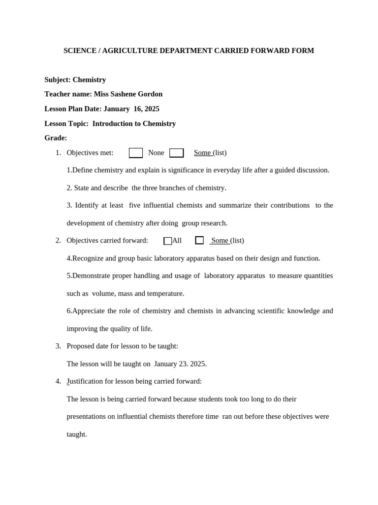 Carried Forward Form For 9O | PDF