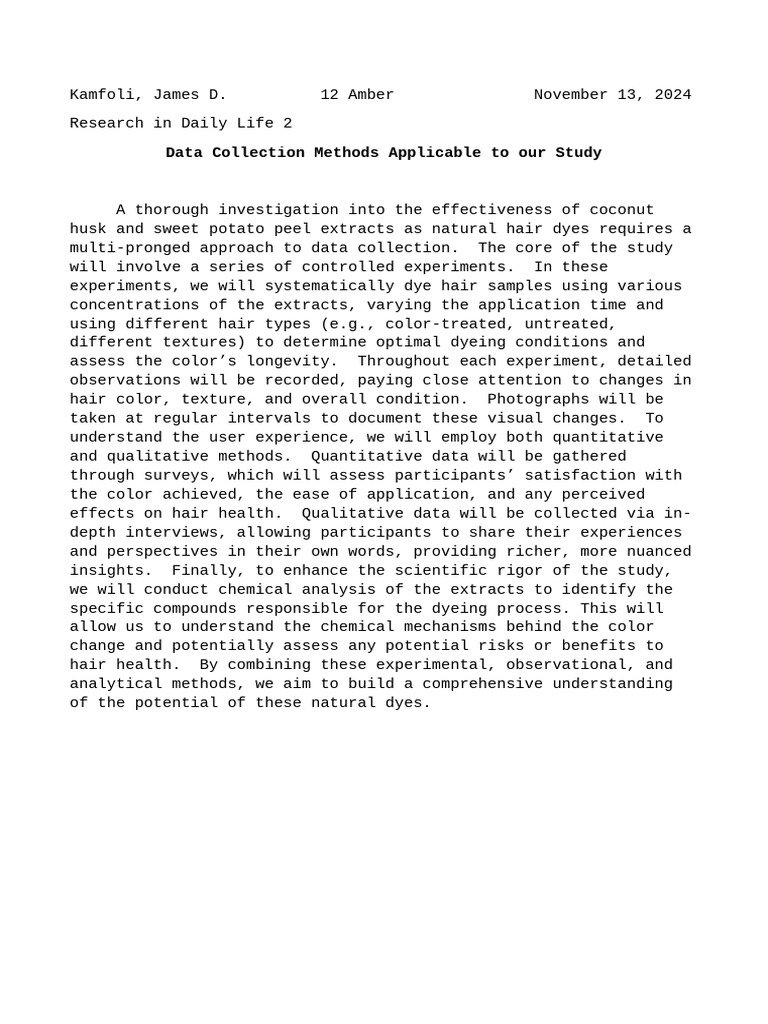 RDL Collection Method | PDF