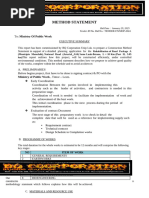 Raft Foundation Method Statement | PDF | Concrete | Quality Assurance