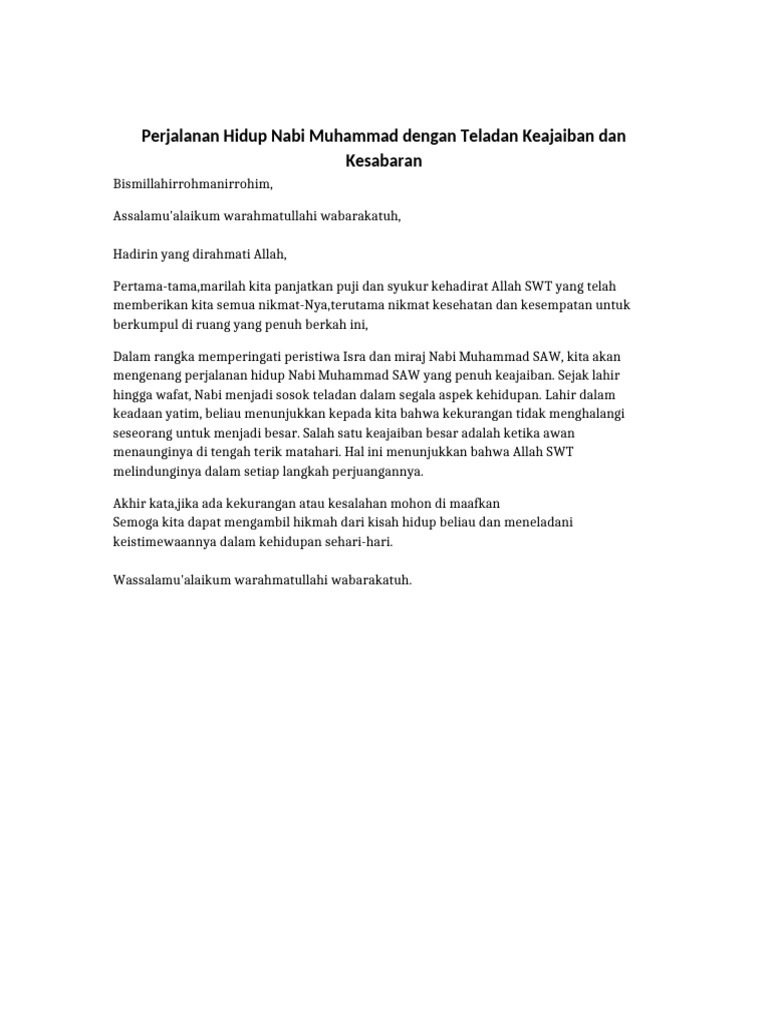 Keajaiban dan Mukjizat Nabi Muhammad | PDF