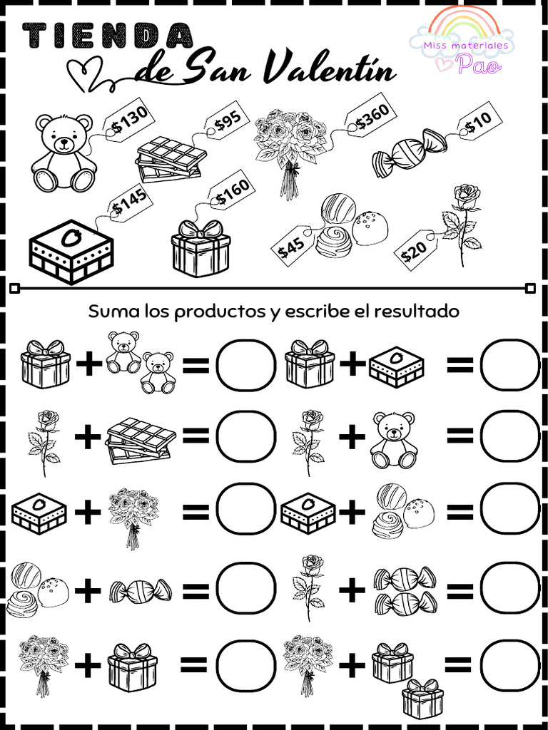 Tienda San Valentin Parte 2 Miss Materiales Pao | PDF