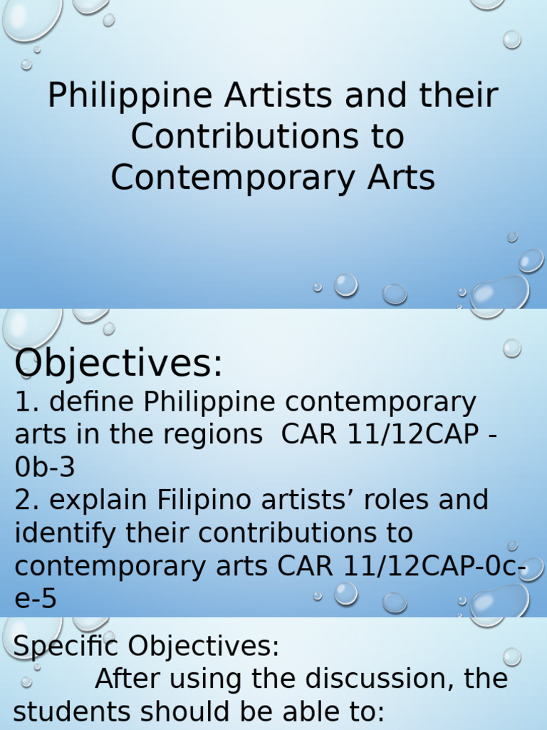 Contemporary-Arts Module 3 | PDF | Philippines