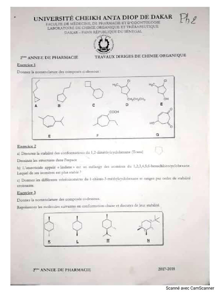 TD Cycloalcane | PDF
