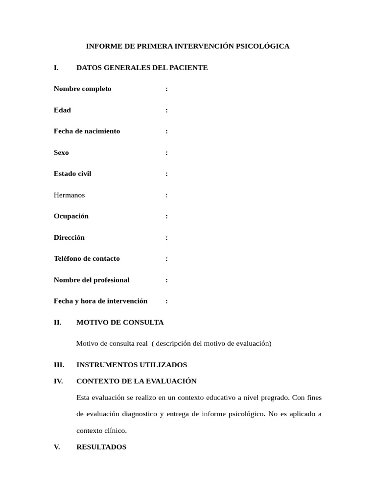 Informe de devolución | PDF