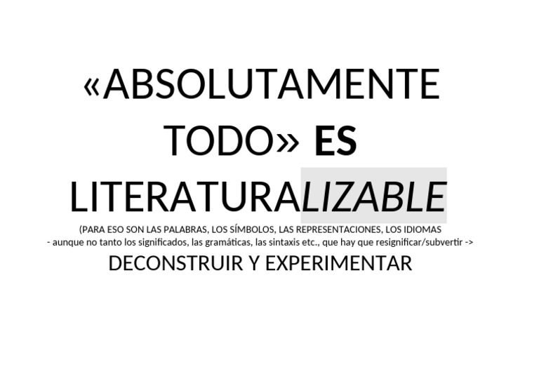 Absolutamente Todo | PDF
