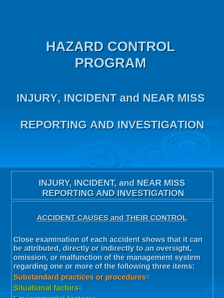Injury and Incident Reporting Guide | PDF | Oil Refinery | Emergency