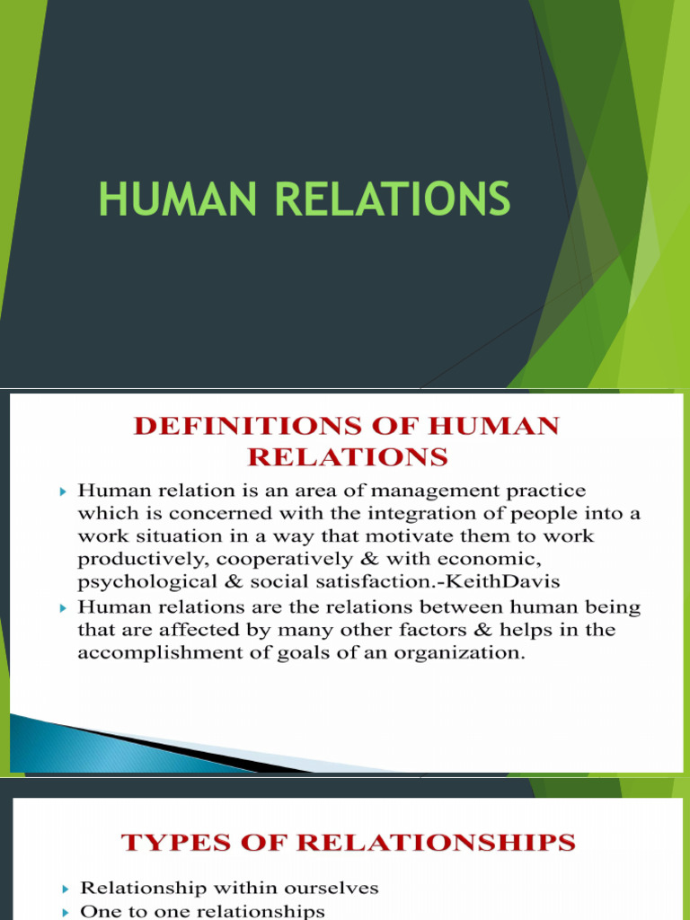 Human Relations | PDF