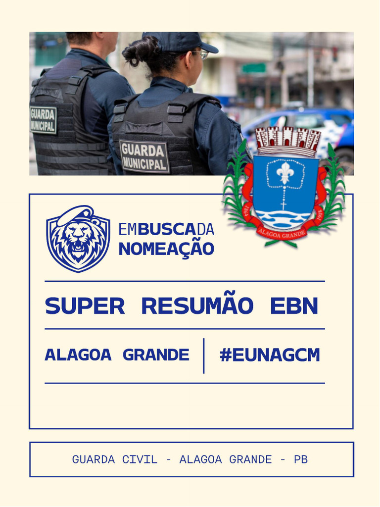 Super-Resumão GCM Alagoa Grande - EBN Cursos | PDF