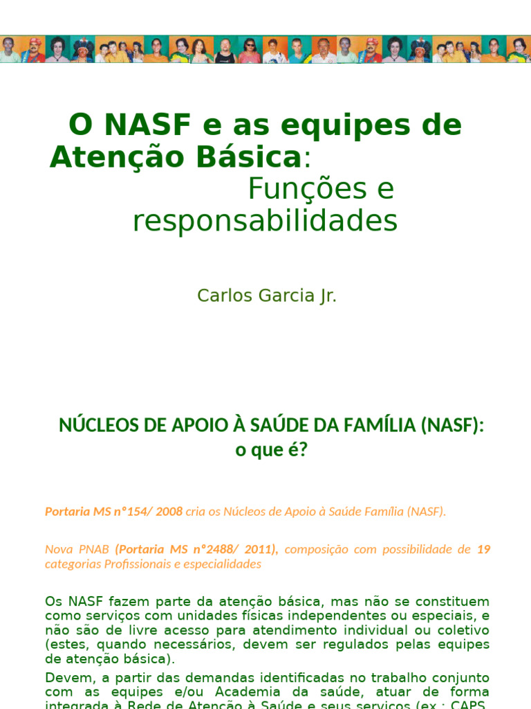 Funções do NASF na Atenção Básica | PDF | Saúde mental