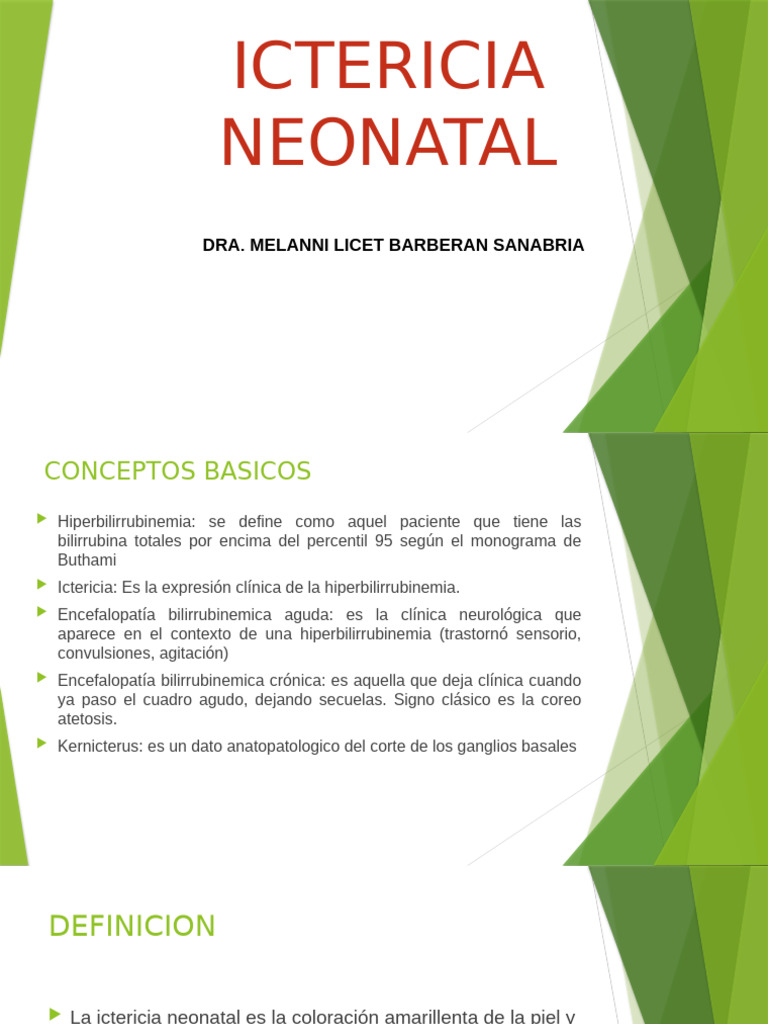 Ictericia Neonatal | PDF | Especialidades Medicas | Enfermedades y trastornos