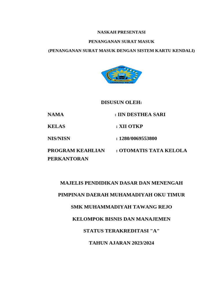 Proposal UKK WPS Office | PDF