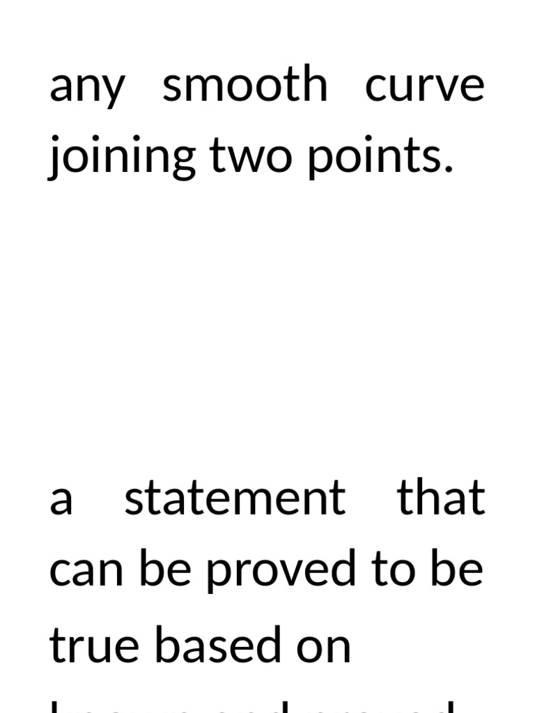 Any Smooth Curve Joining Two Points | PDF