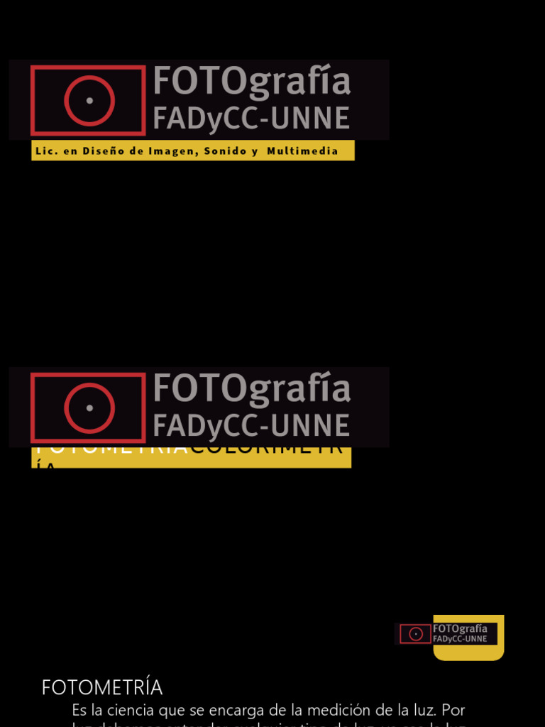 FOTOMETRIA-COLORIMETRIA 2021fadycc | PDF | Color | Exposición (fotografía)