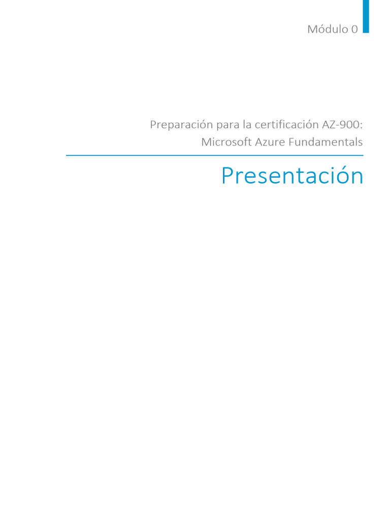 Modulo0 Presentacion | PDF | Microsoft Azure | Microsoft