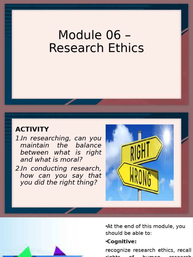 Module 06 - Research Ethics | PDF | Animal Testing | Inquiry