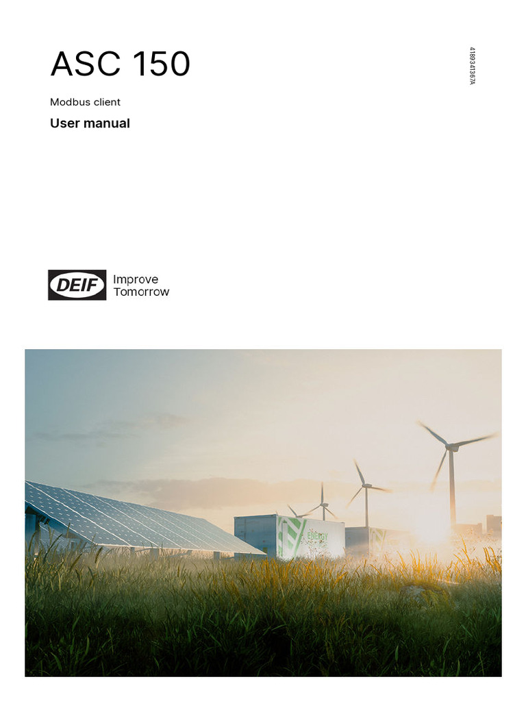 Asc 150 Modbus Client User Manual 4189341367 Uk | PDF | Transmission ...