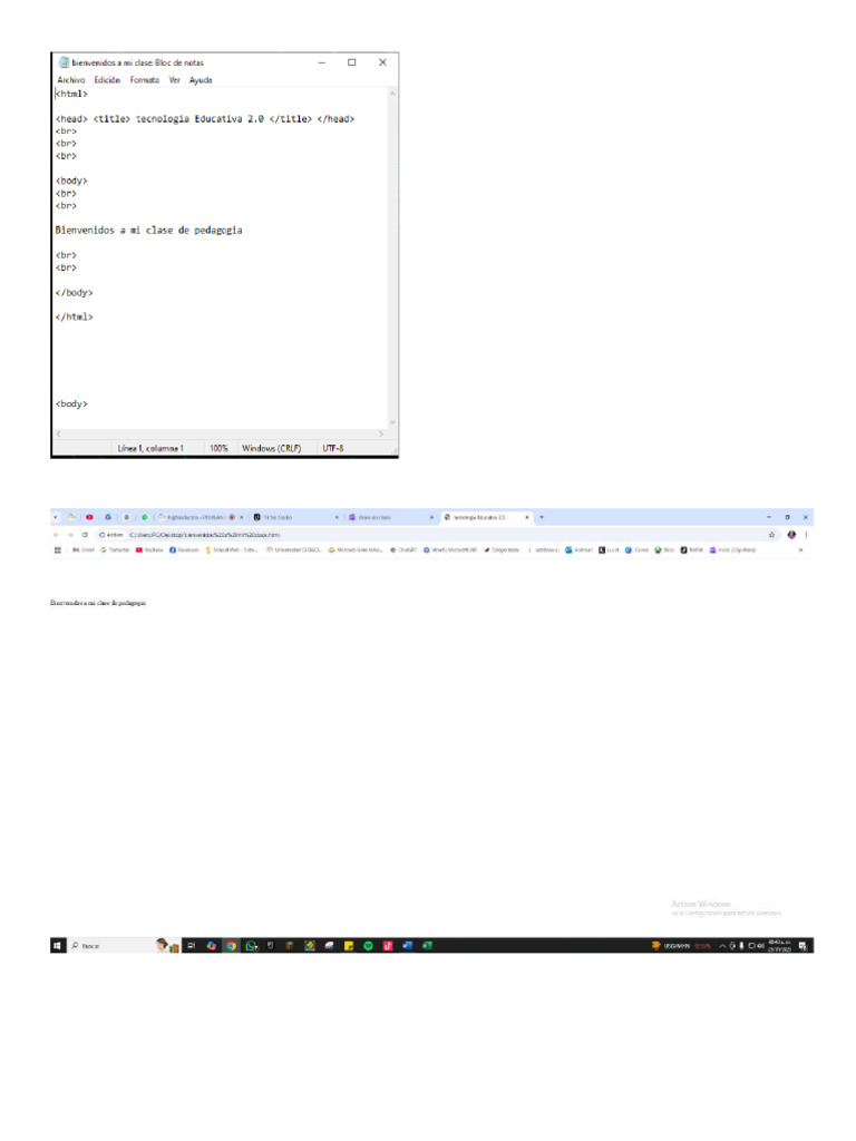 Trabajos en Clase de HTML - Compressed | PDF