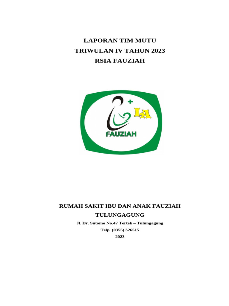 Laporan Tim Mutu Triwulan IV | PDF
