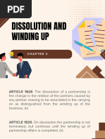 Article 1828-1842 Dissolution and Winding Up | PDF | Partnership | Liquidation