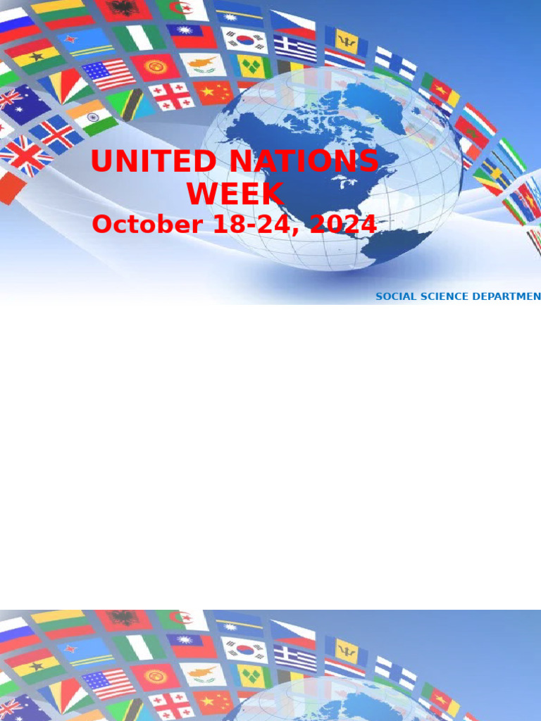 UN Week 2024 Activities Overview | PDF