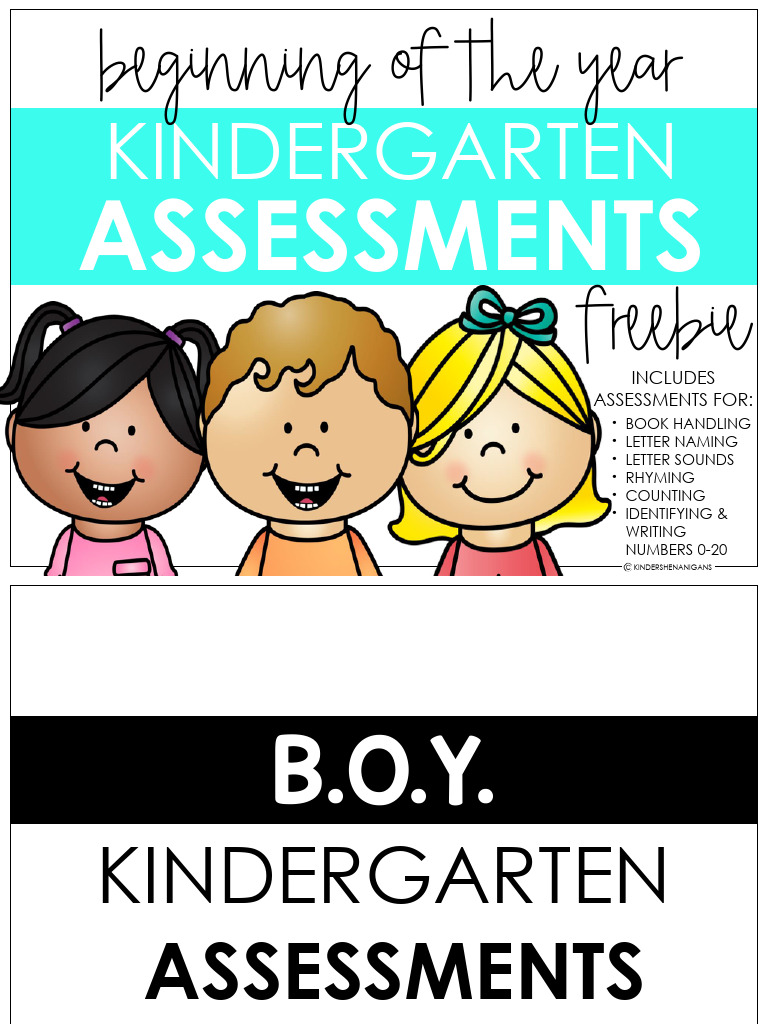 Kindergarten: Assessments | PDF | Shape | Letter Case